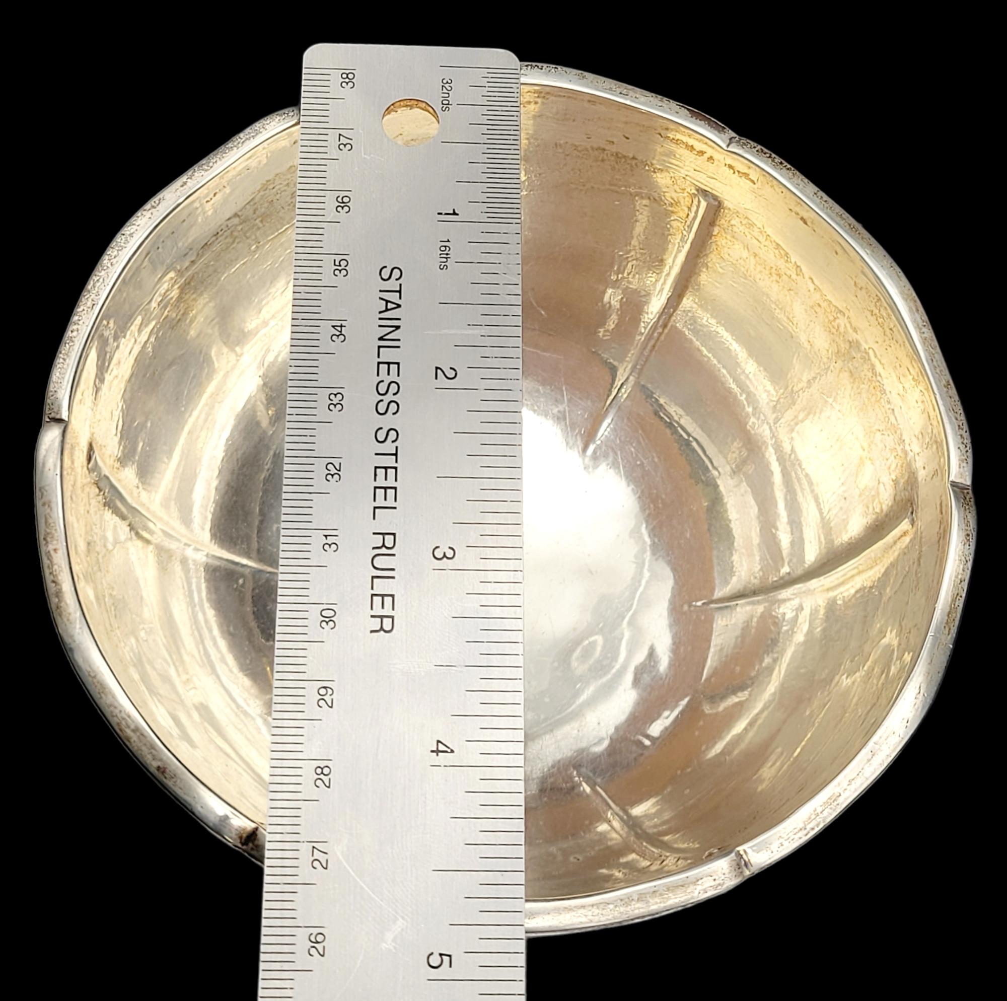 Sanborns Mexico Vintage Sterling Silver Raised Scroll Rim Small Bowl ...