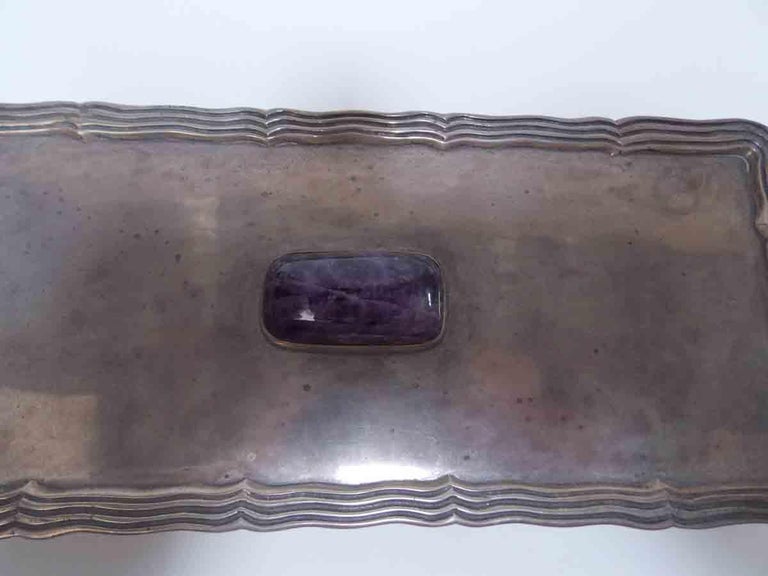 Sanborns Silver and Amethyst Box For Sale at 1stDibs