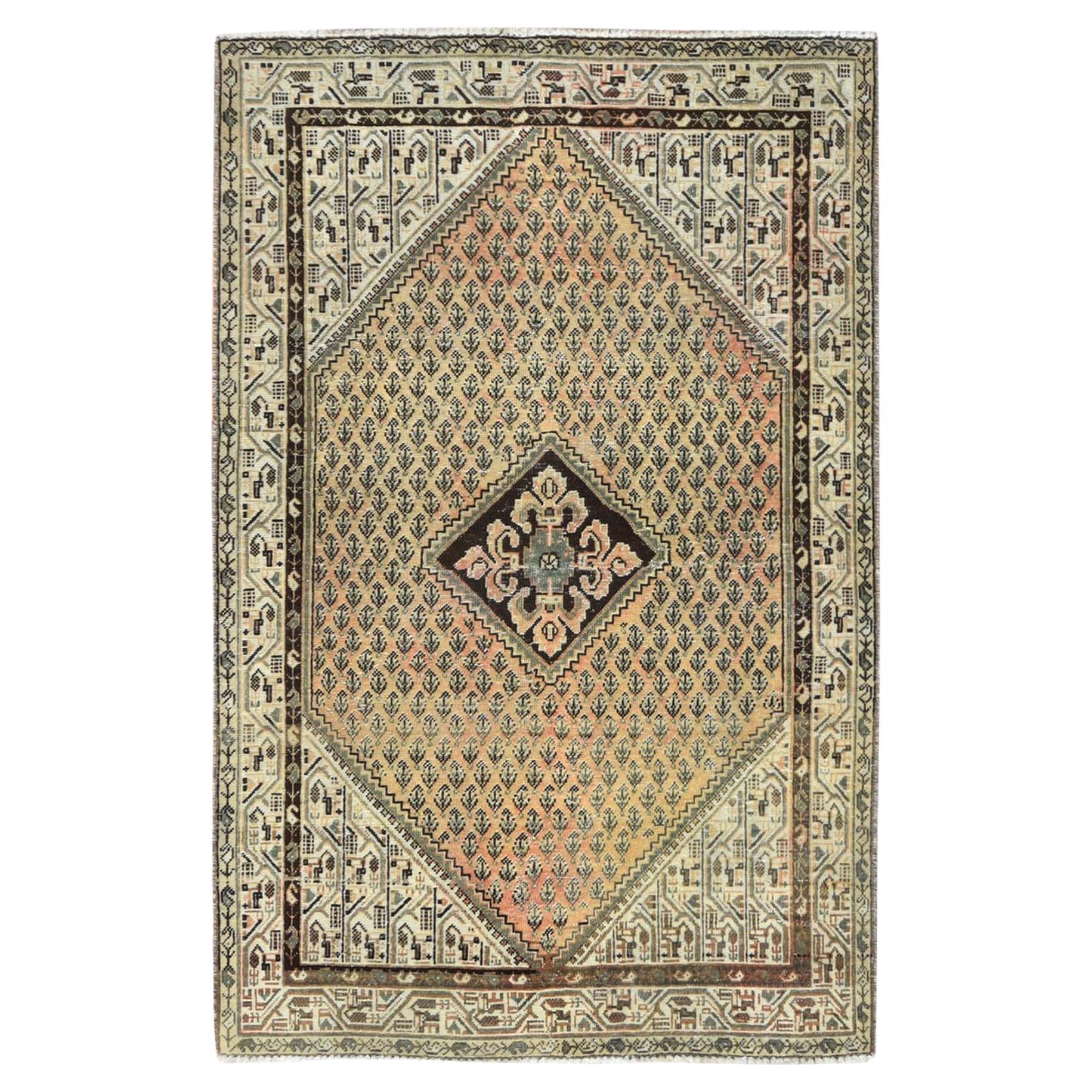 Swatch for Distressed Wool Rug in Sand by Ben Soleimani For Sale at 1stDibs