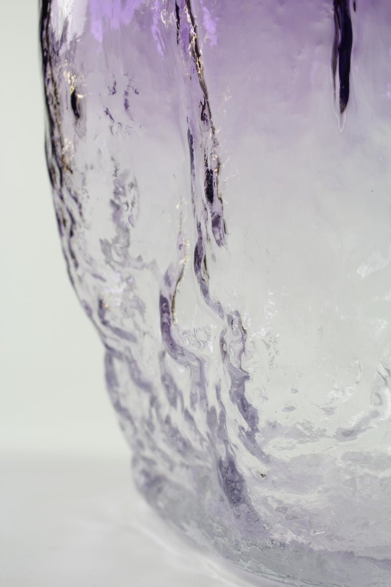 Sand Series, Amethyst Bluish, Handmade Glass Object by Vogel Studio For ...