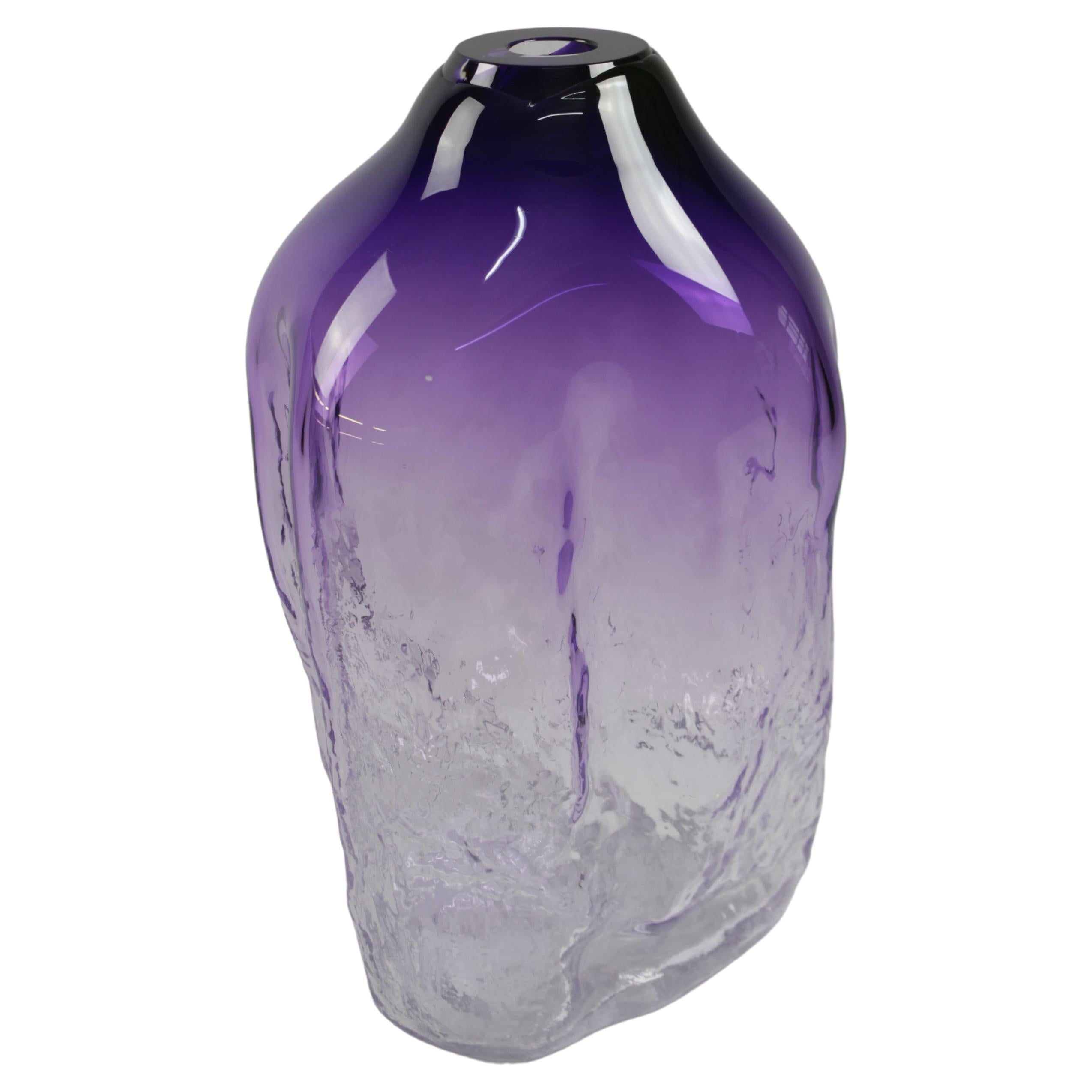 Branded Series Set in Amethyst - Handmade Contemporary Glass Vessels ...