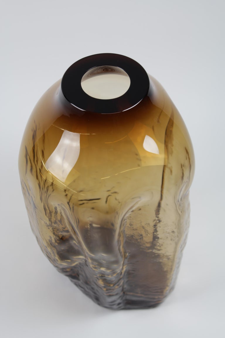 Sand Series, Olive Brown, Handmade Glass Object by Vogel Studio For ...