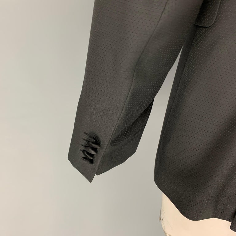 SAND Size 46 Black Nailhead Wool Blend Shawl Collar Sport Coat For Sale ...