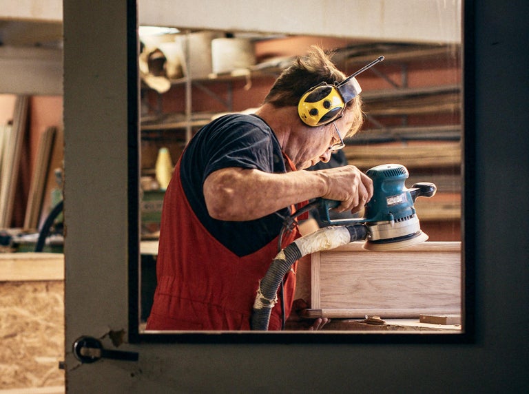 The Sanders Bed by Lind + Almond in Cognac and Rattan (USA Queen) For ...