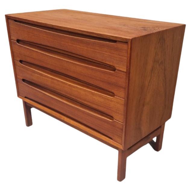 Chest Of Drawers Made In Teak, Danish Design From 1960s For Sale at 1stDibs