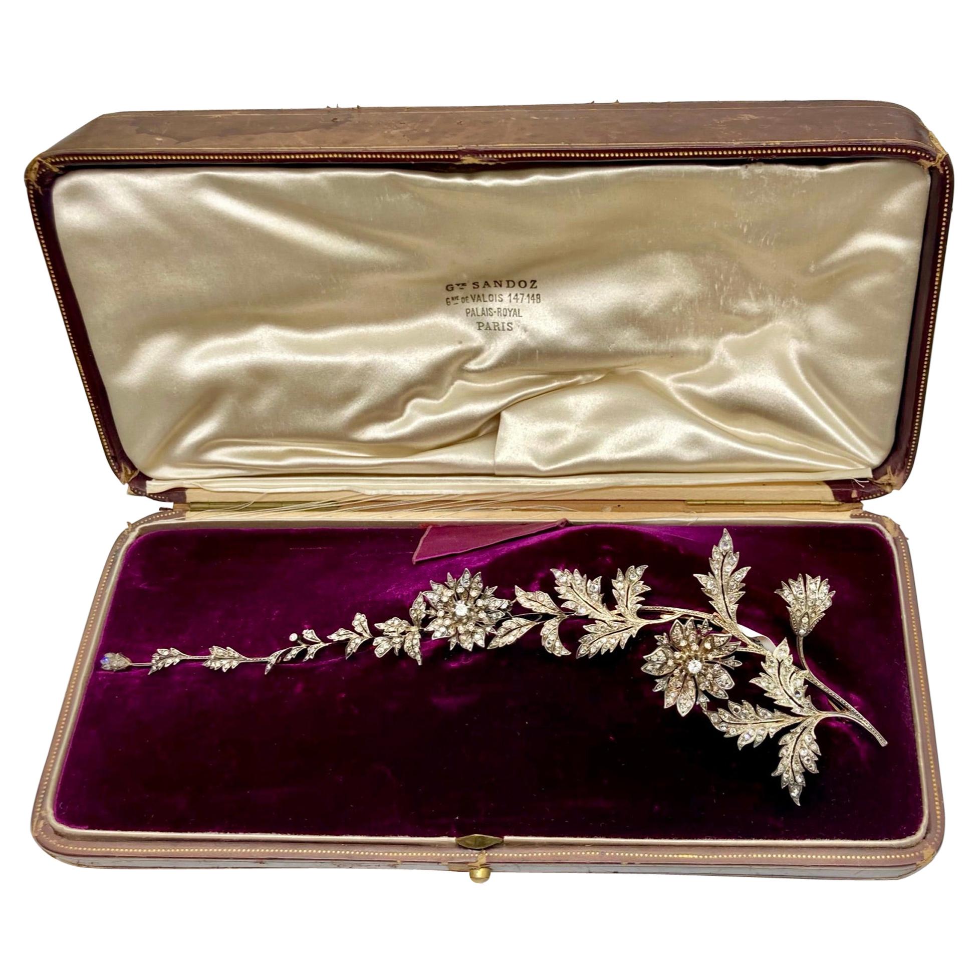 Antique Victorian Large En Tremblant Diamond Brooch at 1stDibs | en ...