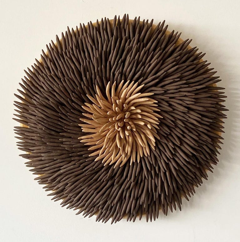 Sandra Giunta - Emanation 1, circular climate change ceramic coral wall ...