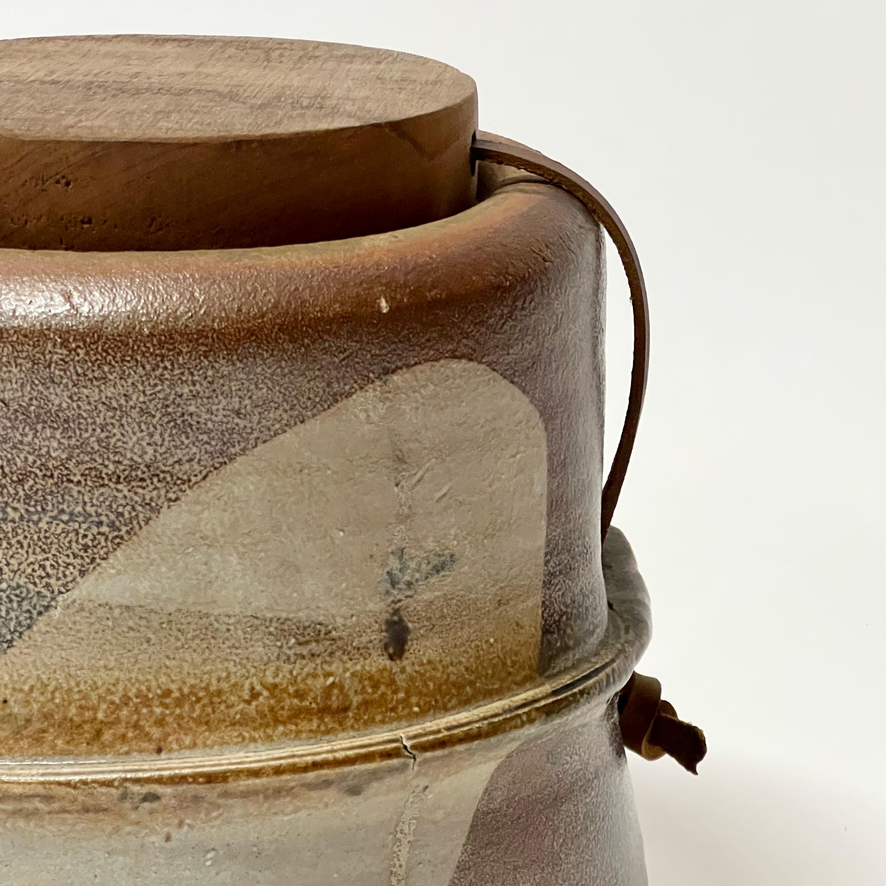 Sandra Johnstone Salt-Fired Lidded Vessel #2 circa 1960s, Berkeley For ...