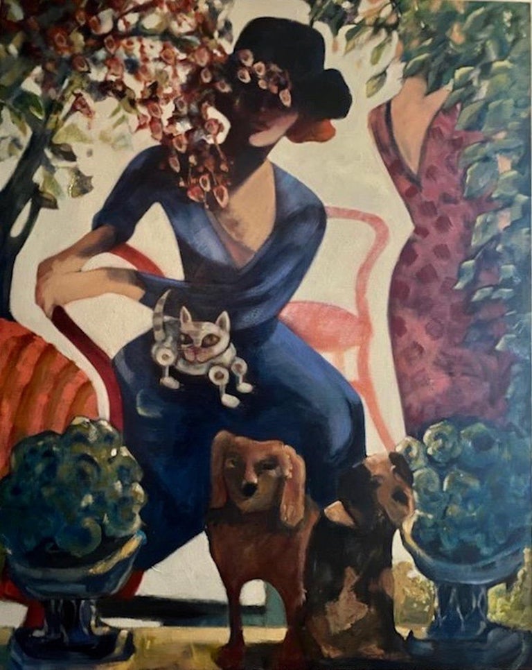 Sandra Jones Campbell - "Ms B's New Toy" Contemporary Expressionist ...