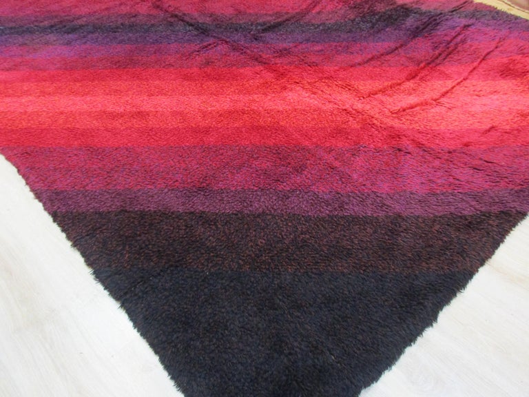 Sandra Marconato Handmade Italian carpet 1970 with authentication of ...