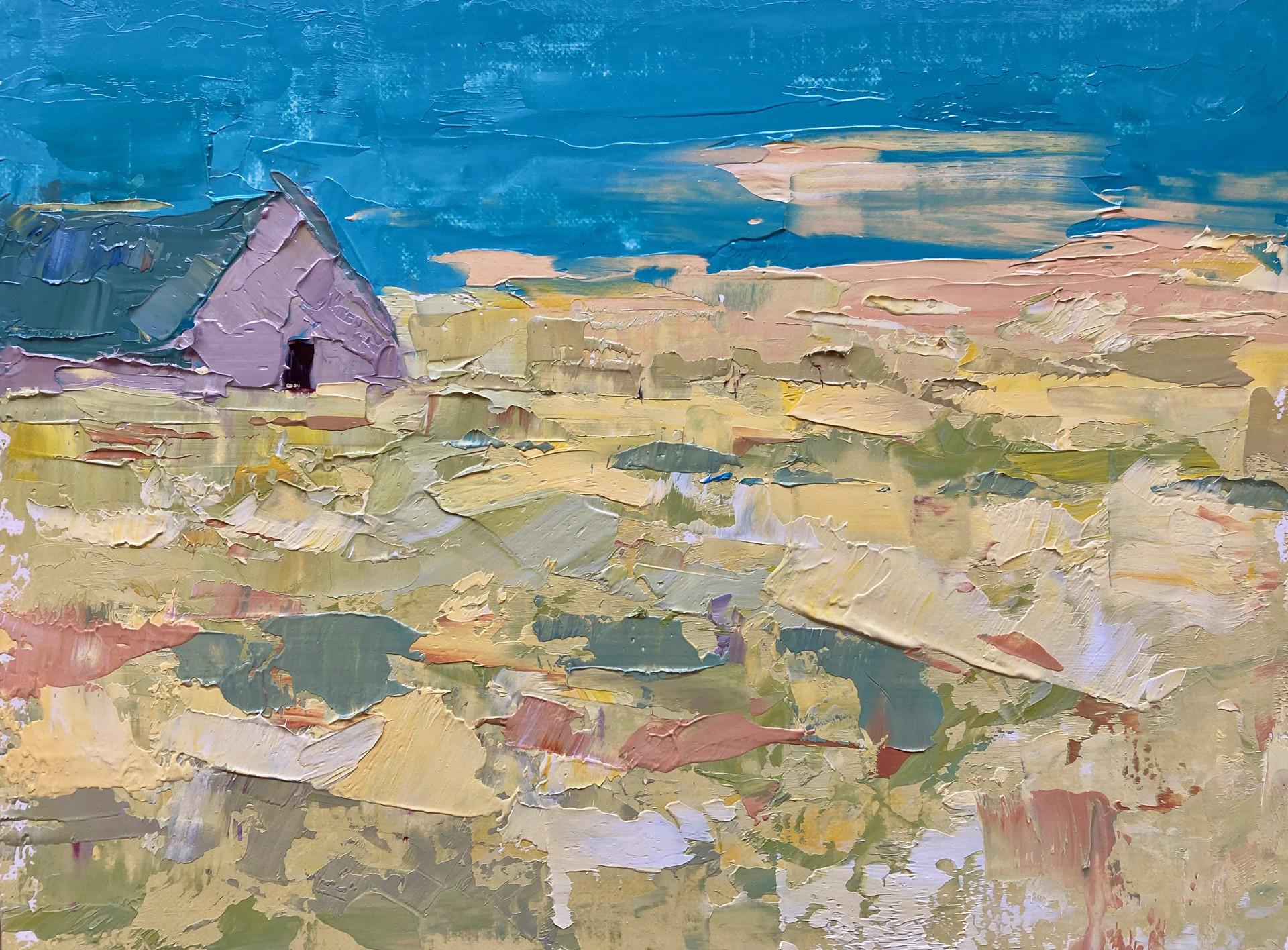 Sandra Pratt - "Earth Tones", Oil painting For Sale at 1stDibs