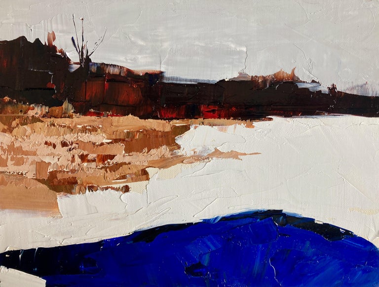 Sandra Pratt - "River Landscape," Oil painting For Sale at 1stDibs