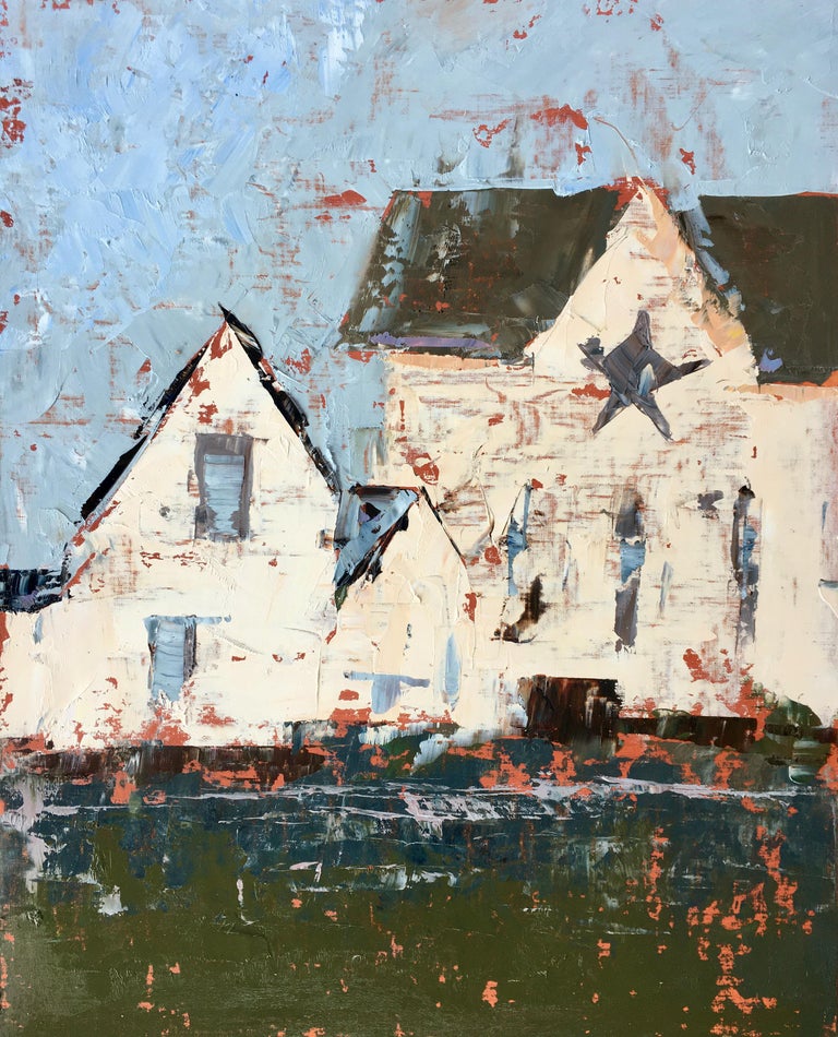 Sandra Pratt - "Star Barn", Oil painting For Sale at 1stDibs