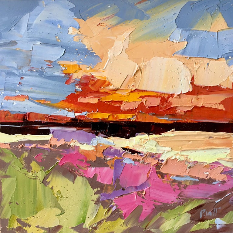 Sandra Pratt - "Sunset", Oil painting at 1stDibs
