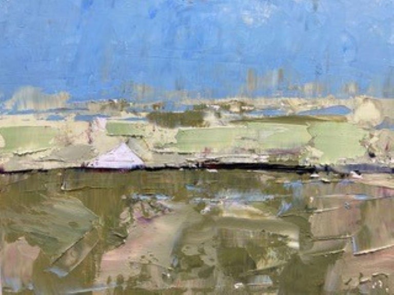 Sandra Pratt - "White House in Spring, " Oil painting at 1stDibs