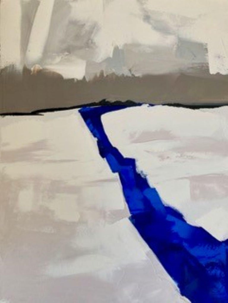 Sandra Pratt - "Winding River," Oil painting For Sale at 1stDibs