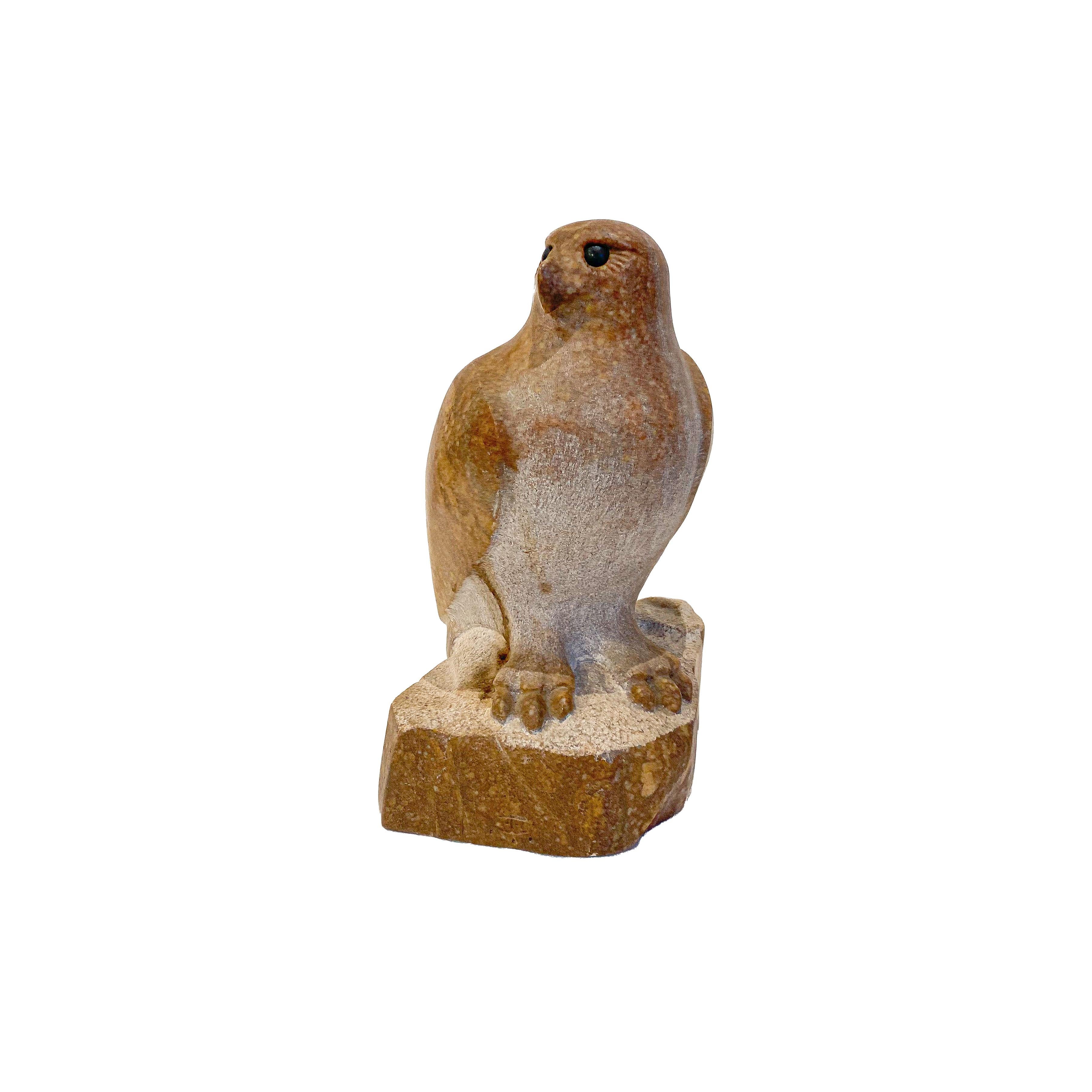 Sandstone Carving of a Peregrine Falcon For Sale at 1stDibs