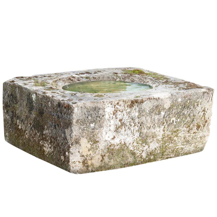 Sandstone Well, Square Base, 18th Century at 1stDibs