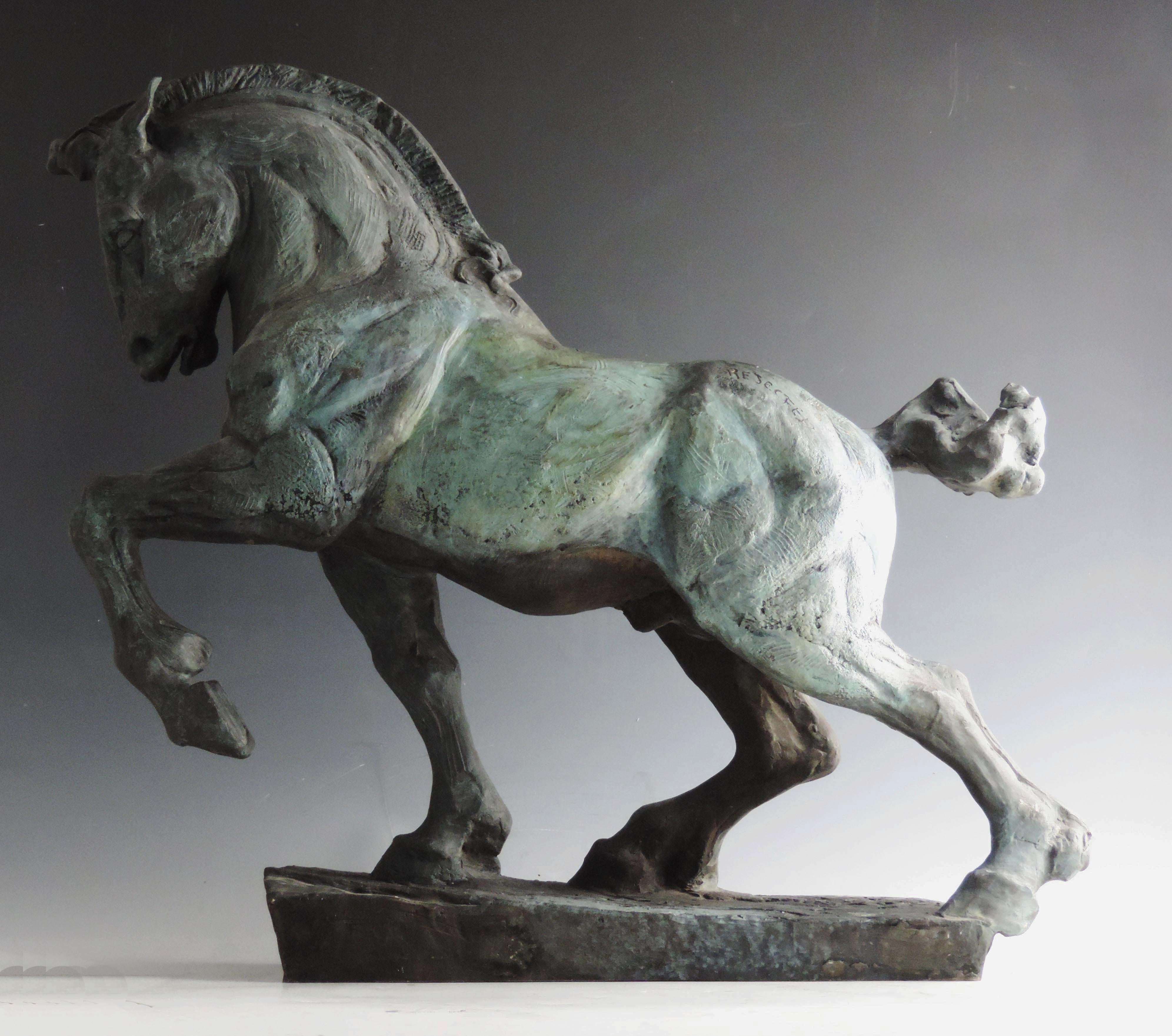 Domenico Mazzone - Bust of a Horse - Original Bronze Sculpture by D ...