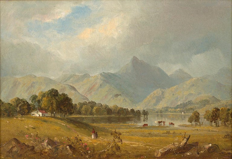 Sanford Robinson Gifford - A Sketch of Derwentwater For Sale at 1stDibs