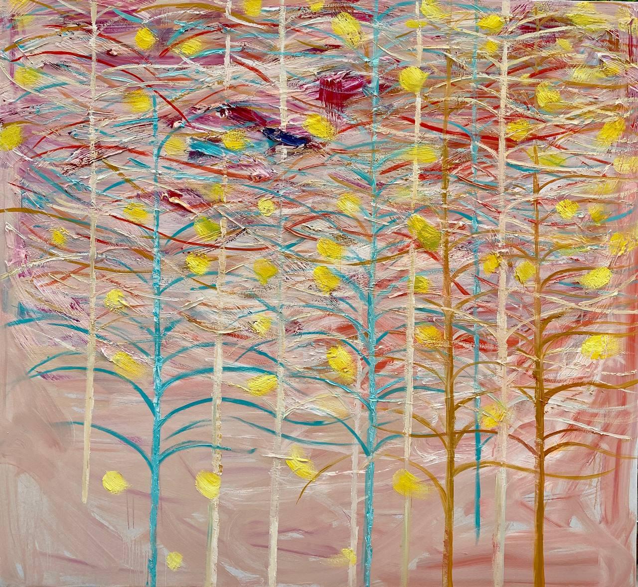 Sanjar Djabbarov - "From the White series" Abstract Oil Painting 43" x ...