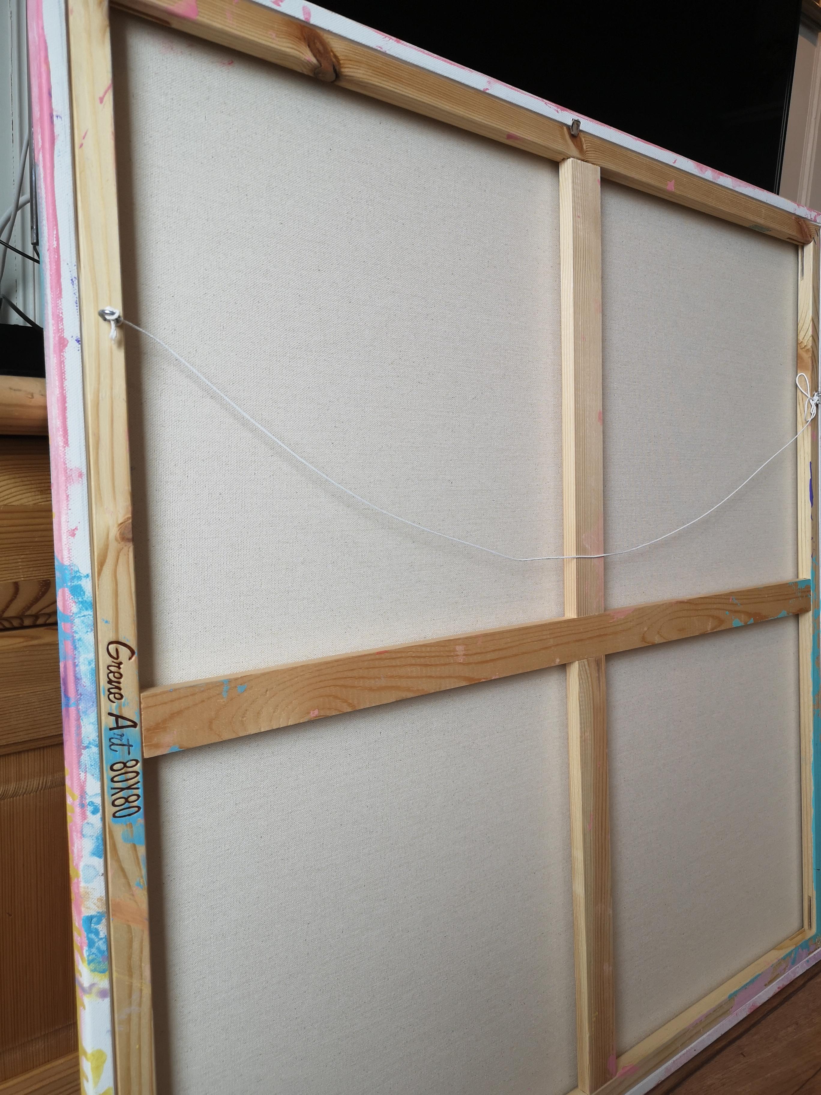 Sanne Bleka - "Birth of the city" Original futuristic square landscape ...