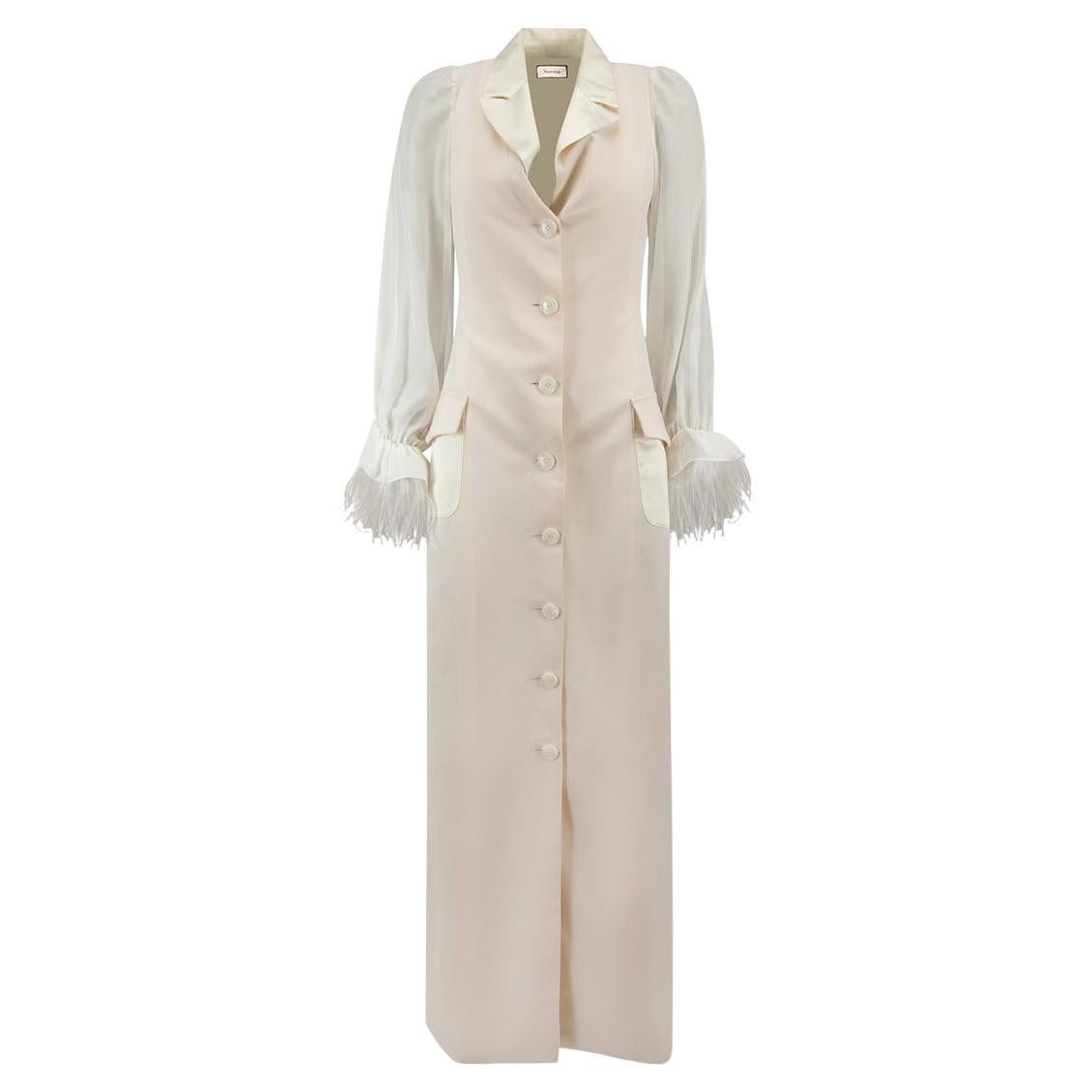 Feather Trim Coat - 29 For Sale on 1stDibs