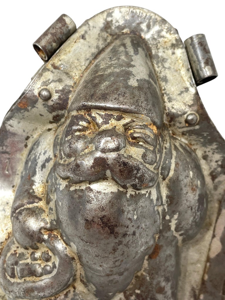 Santa Claus Belsnickle Chocolate Mold Antique German Christmas, 1930s ...