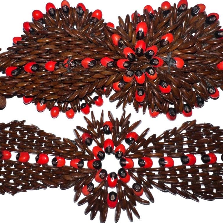 Santa Maria Belt, Wild Tamarind Seed and Jumbie Bead Caribbean ...