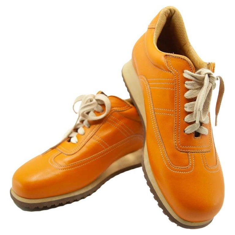 Santoni orange sneakers For Sale at 1stDibs
