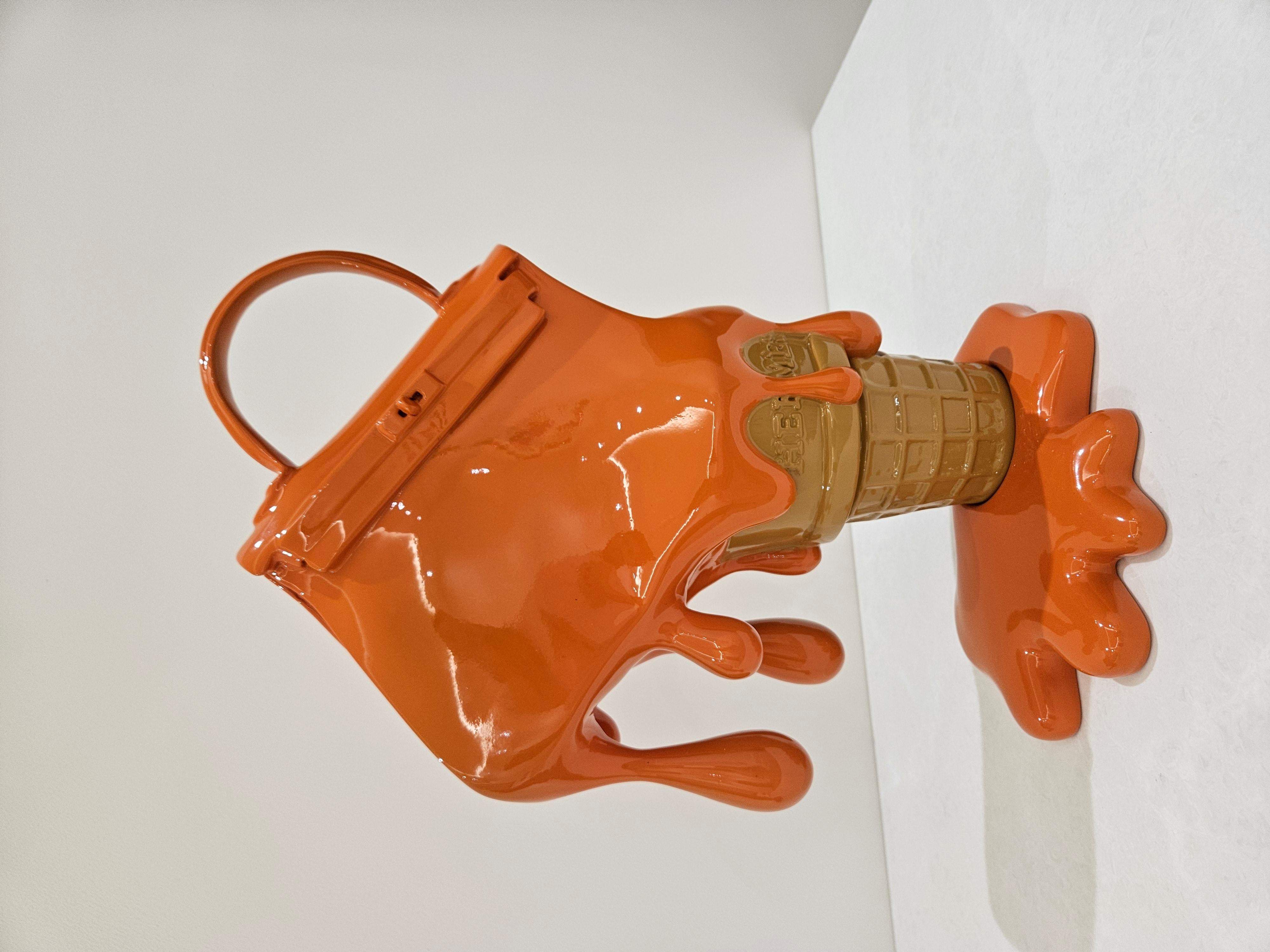 Sanuj Birla - I-Scream Kelly Sculpture (Orange) - limited edition pop art - contemporary art For ...
