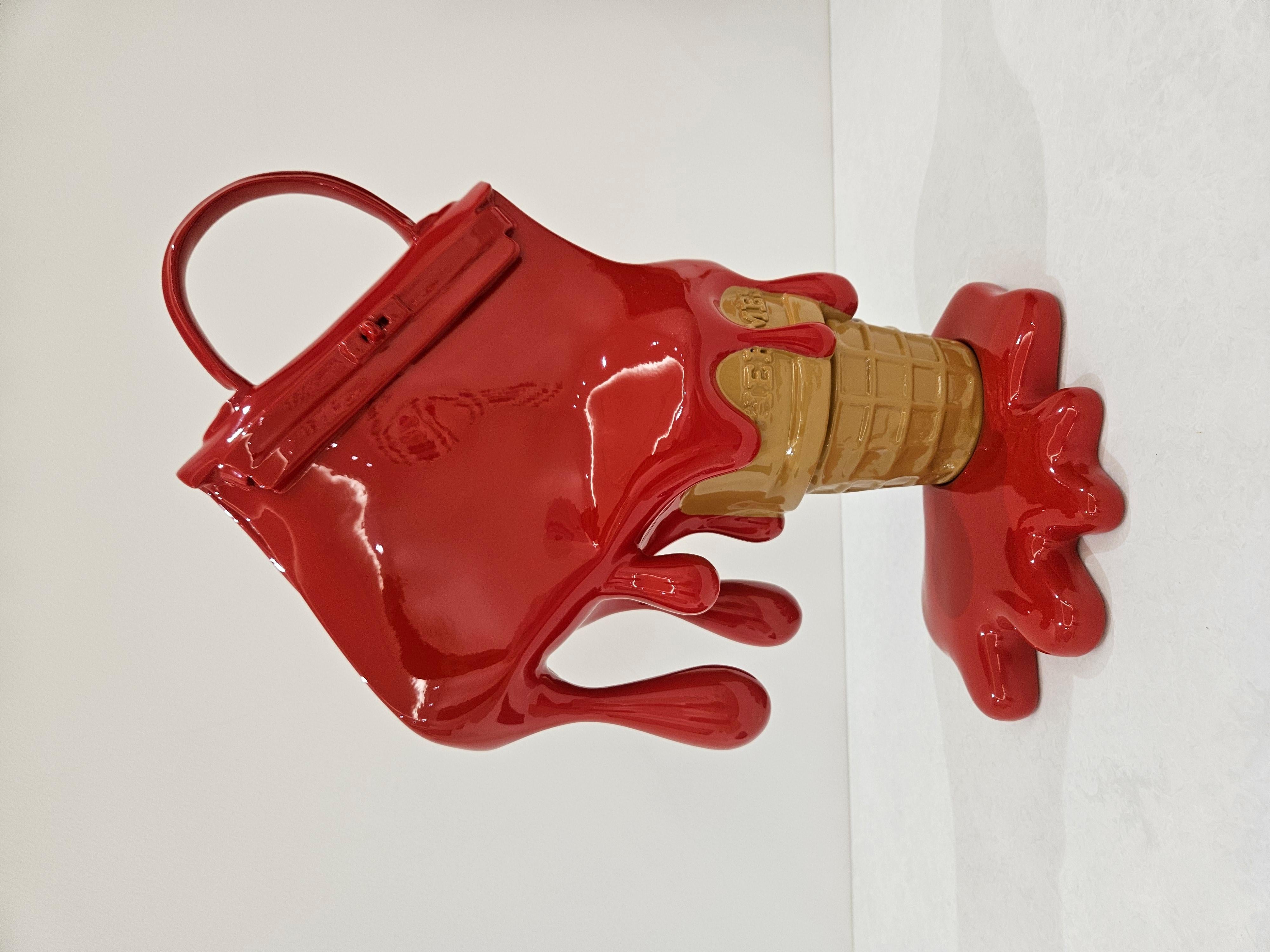 Sanuj Birla - I-Scream Kelly Sculpture (Red) - limited edition pop art - contemporary art For ...