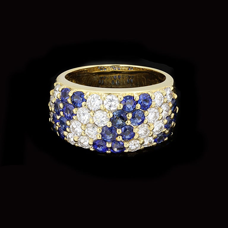 Sapphire and Diamond Estate Ring For Sale at 1stDibs