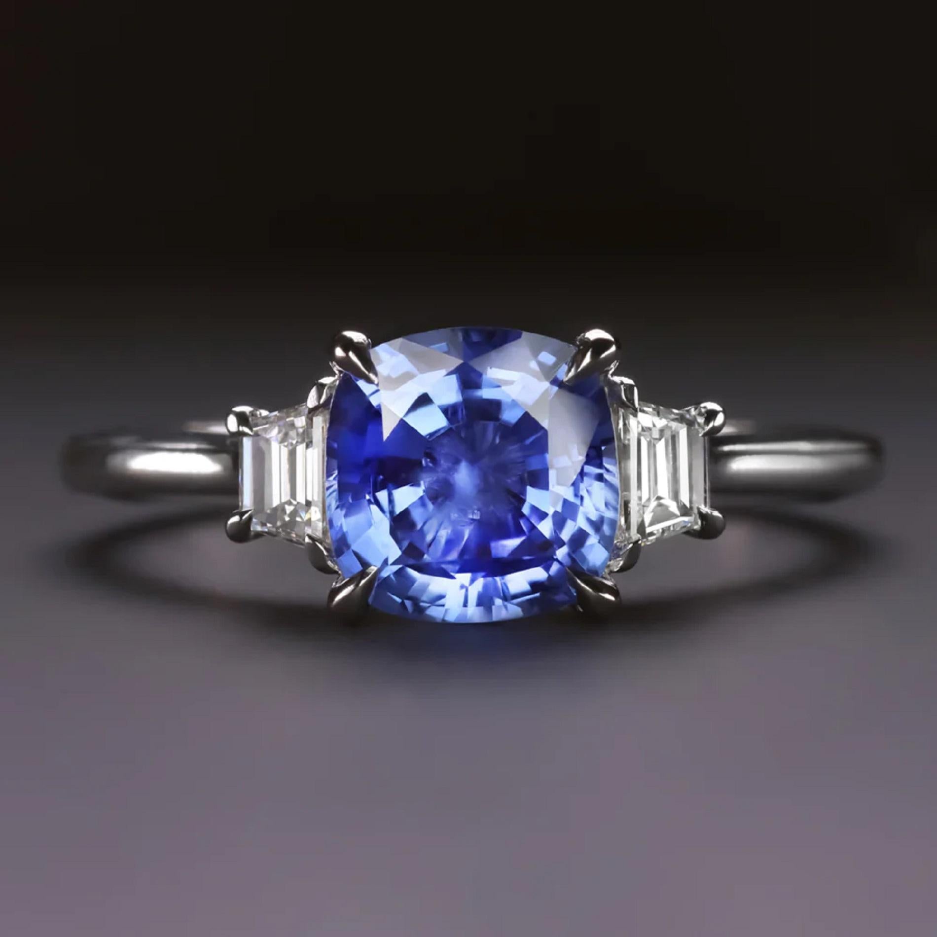 sapphire and diamond ring For Sale at 1stDibs