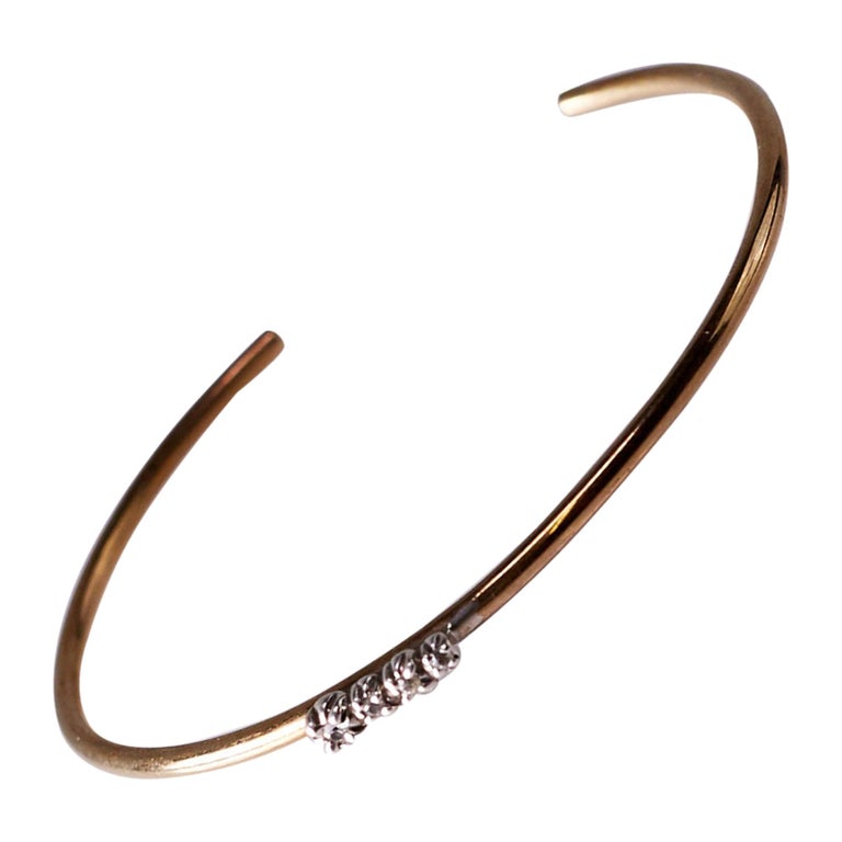 Sapphire Bracelet Arm Bangle Victorian Style Bronze Sterling Silver J ...