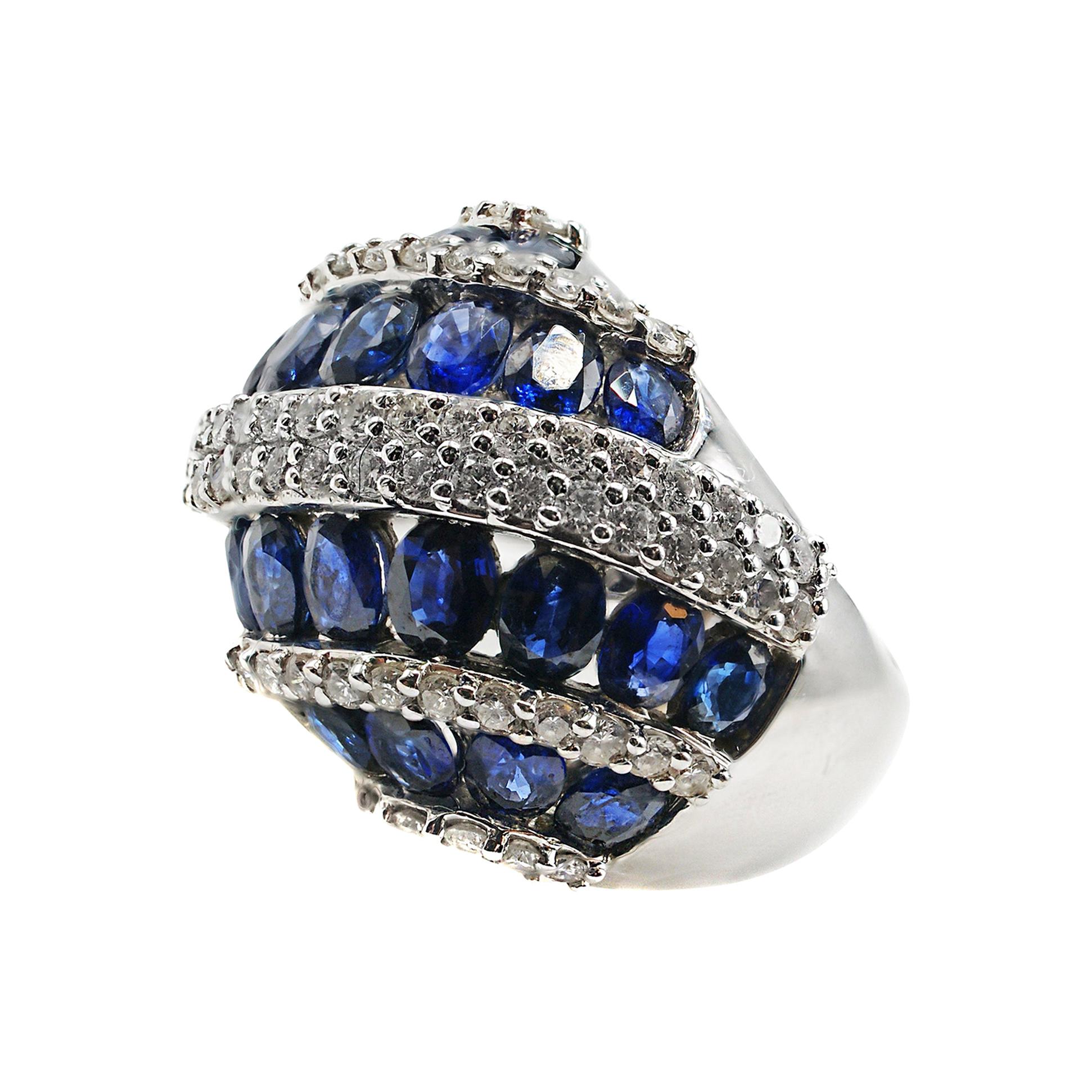 Fabulous 60's Style Bombe Ring at 1stdibs
