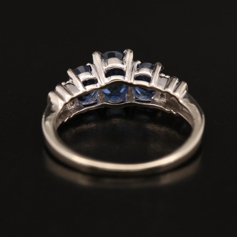 Customizable Sapphire Engagement Ring, Unique Natural Sapphire Wedding ...