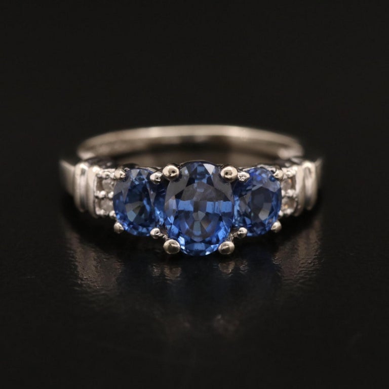 Customizable Sapphire Engagement Ring, Unique Natural Sapphire Wedding ...