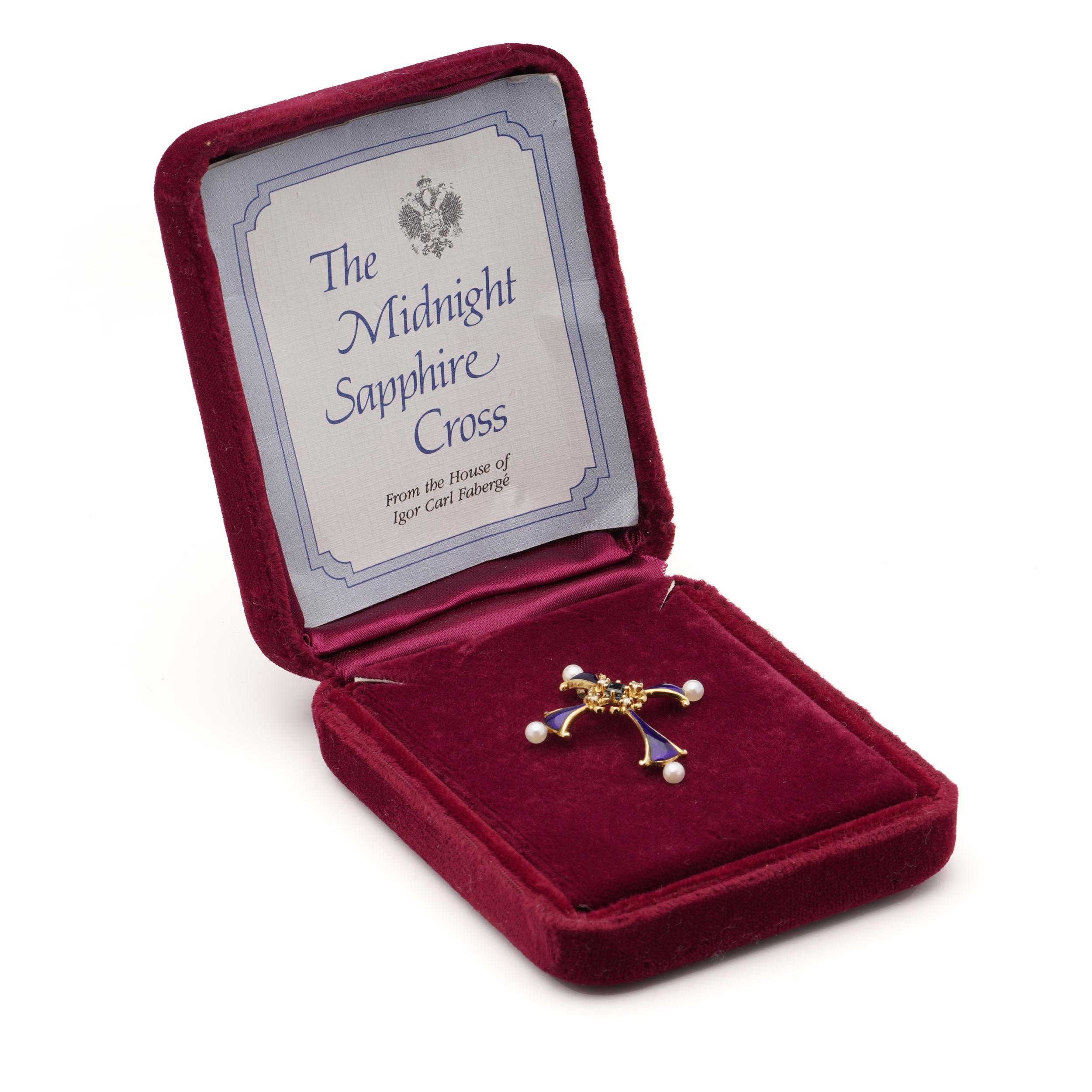 Sapphire Midnight Cross' from The House of Igor Carl Faberge for ...