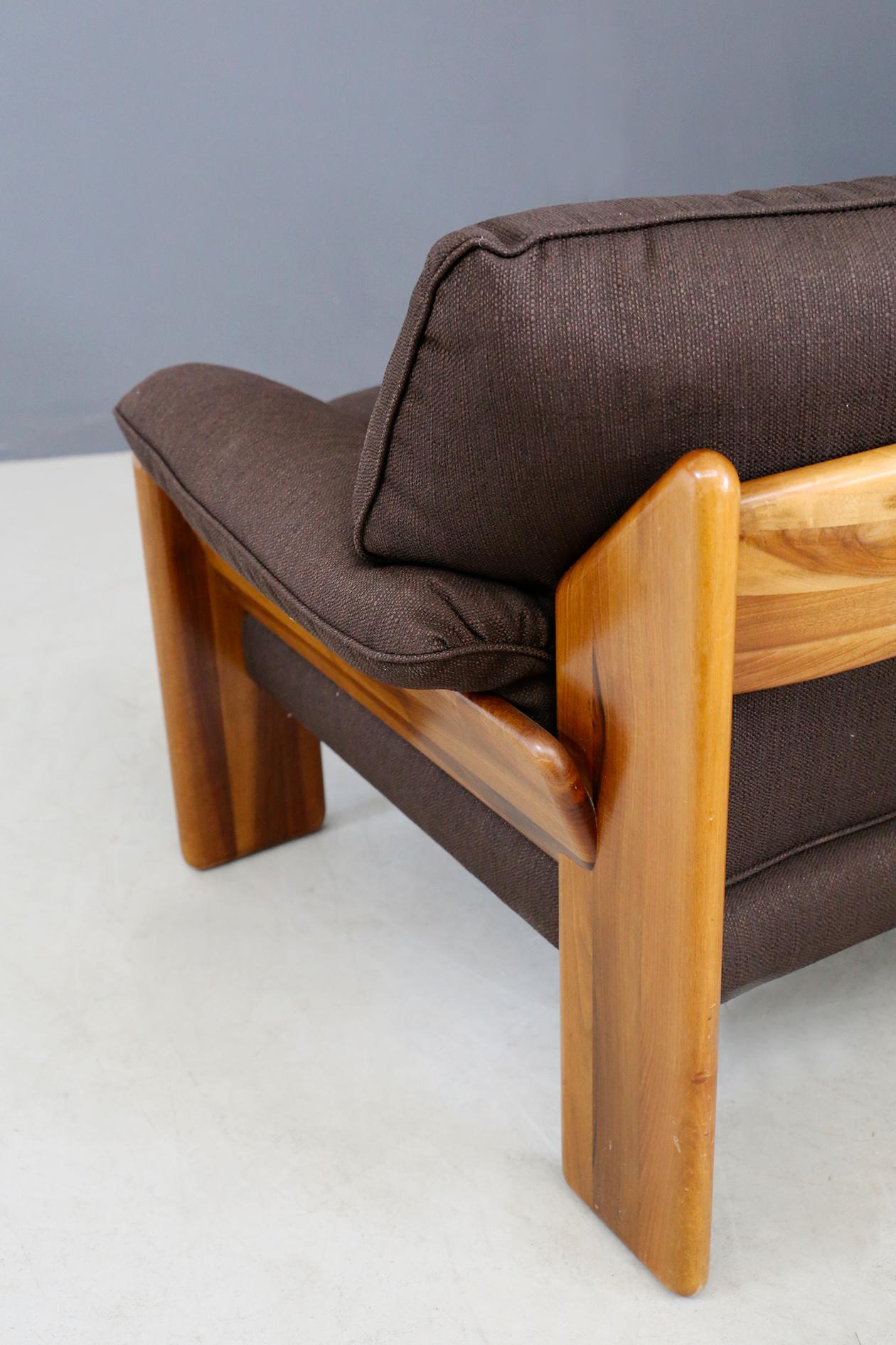 Sapporo Sofa Brown Three-Seat Midcentury in Noble Wood, at 1stDibs ...