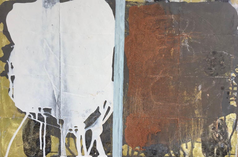 Sara Dudman - Mud Duologue (Relational Dynamics), a Mudstone painting ...