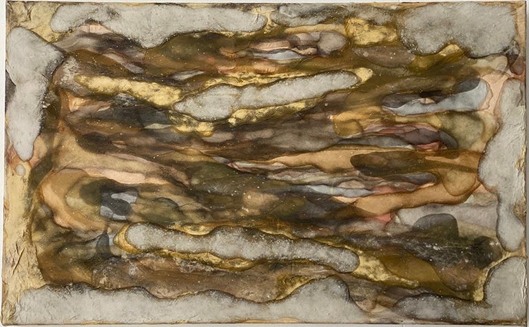 Sara Garden Armstrong - "Layered Earth", Abaca Paper Pulp Painting on ...