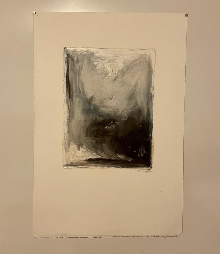 Sarah Amos - Contemporary Abstract Landscape Monotype Painting Sarah ...