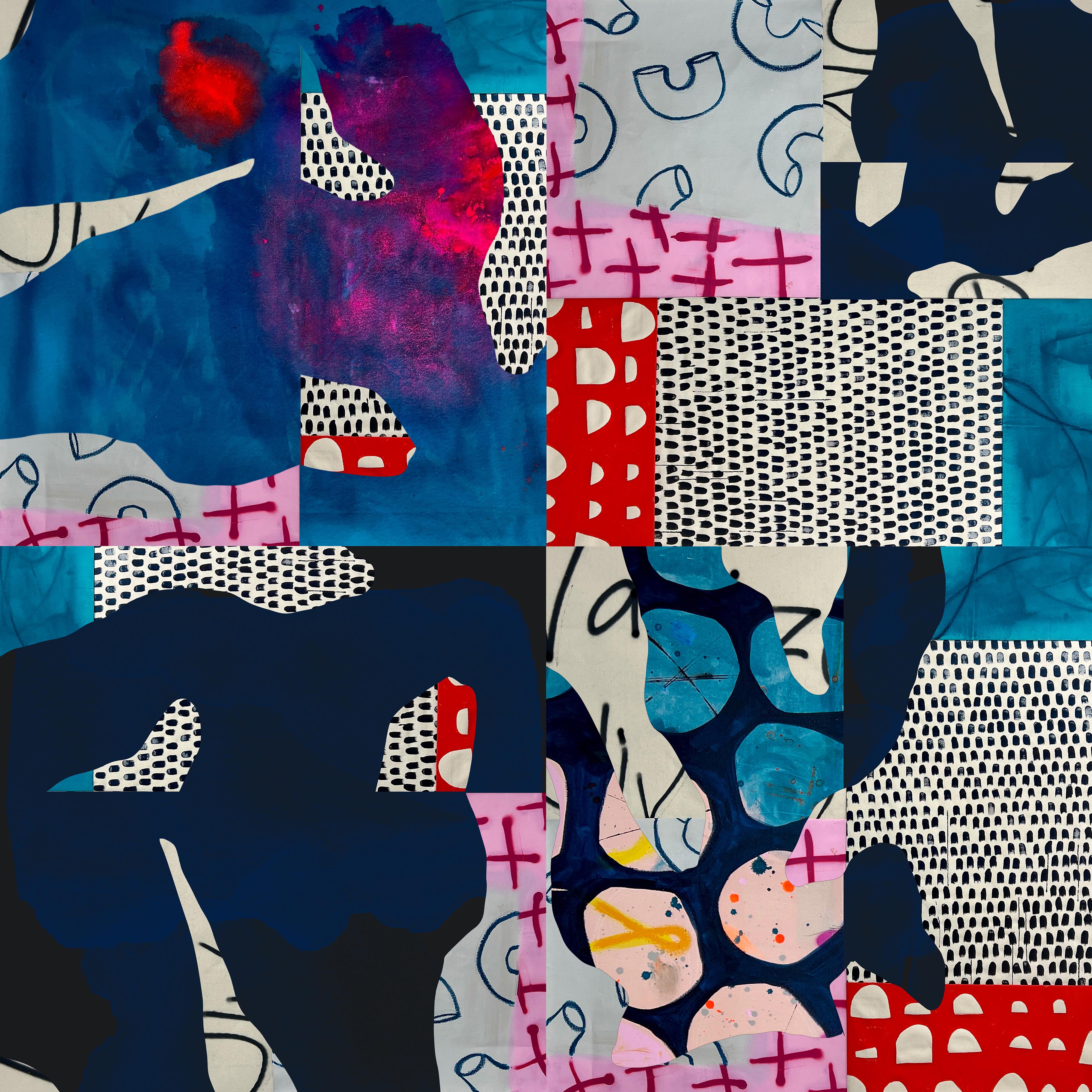 Sarah Finucane - Tetris, Original Contemporary Abstract Patterned ...