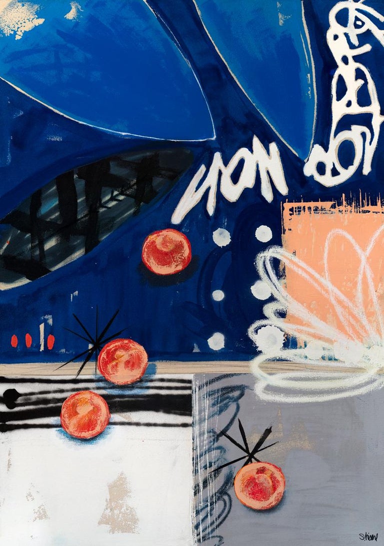 Sarah Finucane - "Wandering Peaches," Abstract Painting at 1stDibs