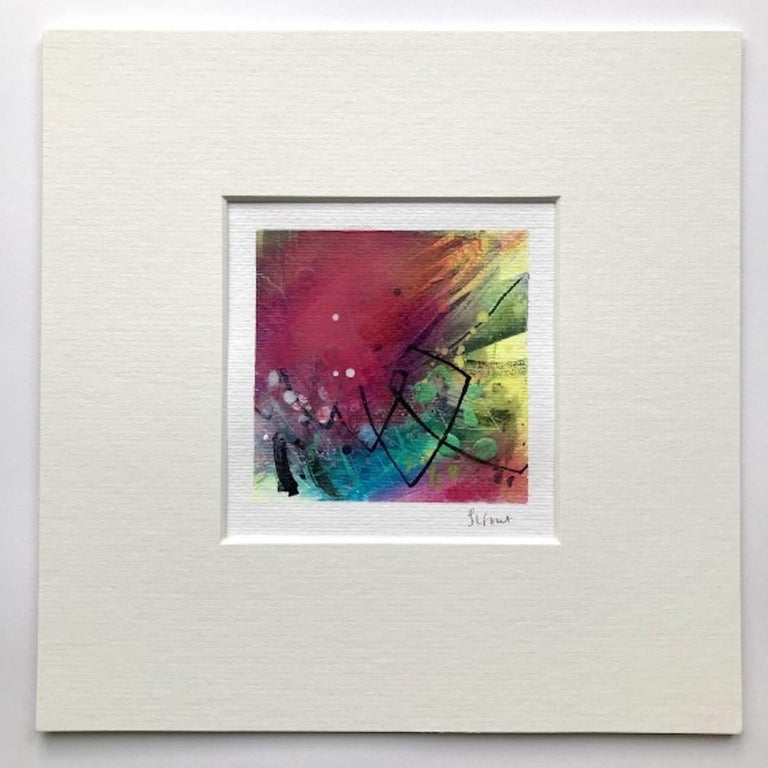 Sarah Foat - Graffiti No 62, 61 and 54, Triptych of Artwork, Colourful ...