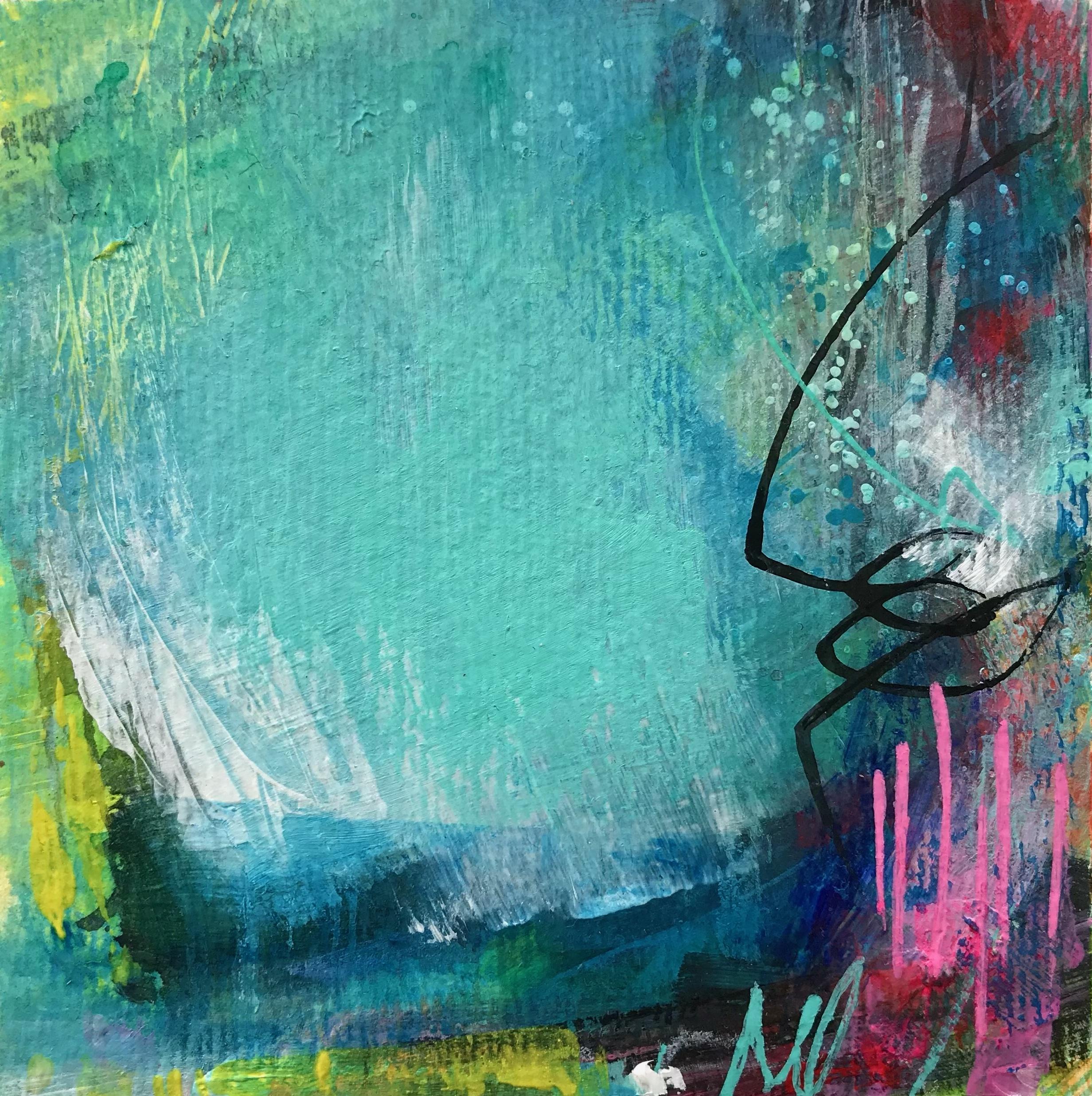 Sarah Foat - Sarah Foat, Graffiti IV, Contemporary Abstract Painting ...