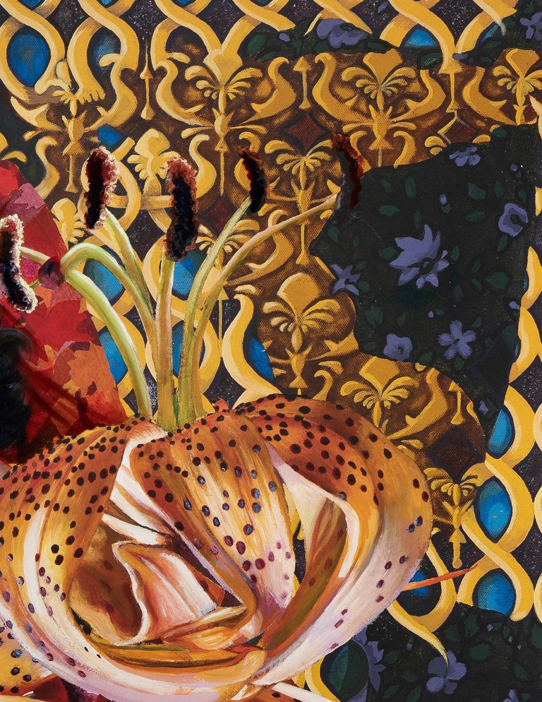 Sarah Jacobs - Bask, Original Contemporary Surrealist Figurative Mixed ...