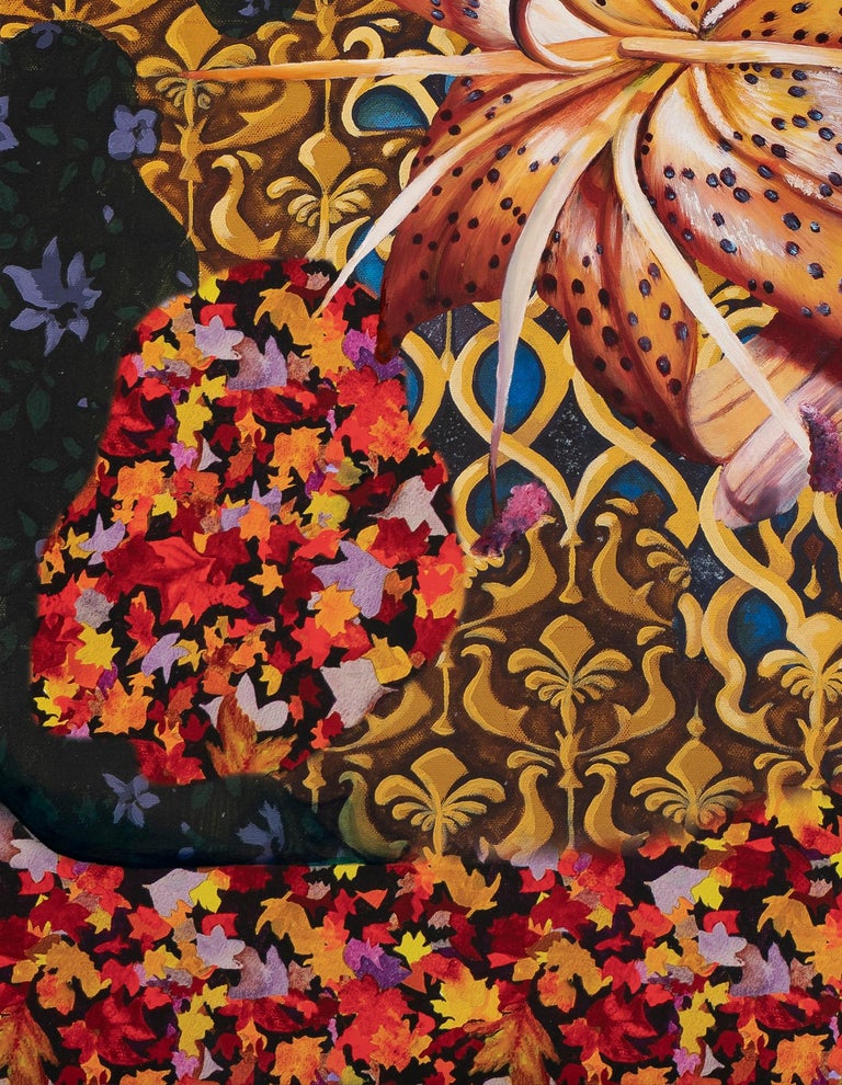 Sarah Jacobs - Bask, Original Contemporary Surrealist Figurative Mixed ...