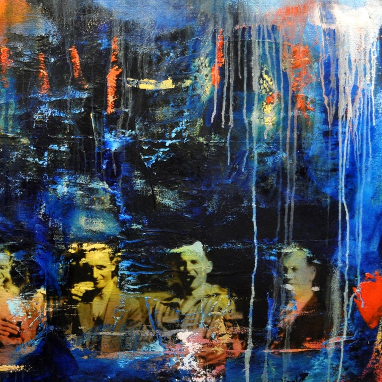 Sarah Lapp - Chicago circa 1924, Mixed Media on Canvas For Sale at 1stDibs